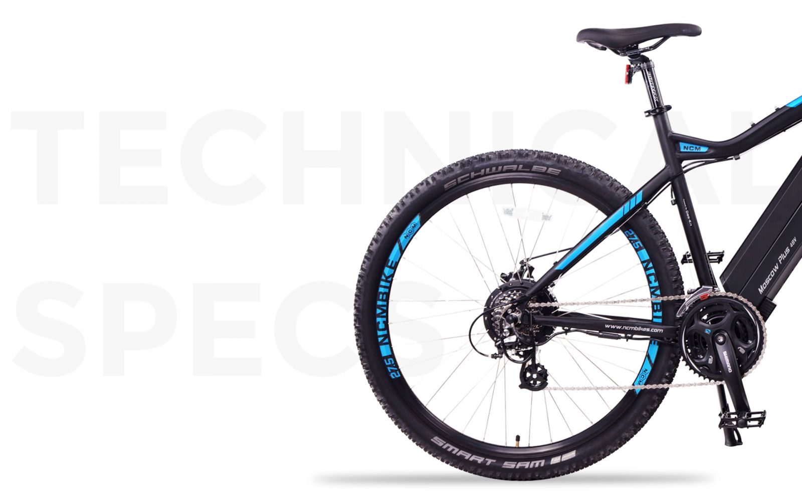 NCM Moscow Plus Electric Mountain Bike,E-Bike, 250W, E-MTB, 48V 16Ah 768Wh